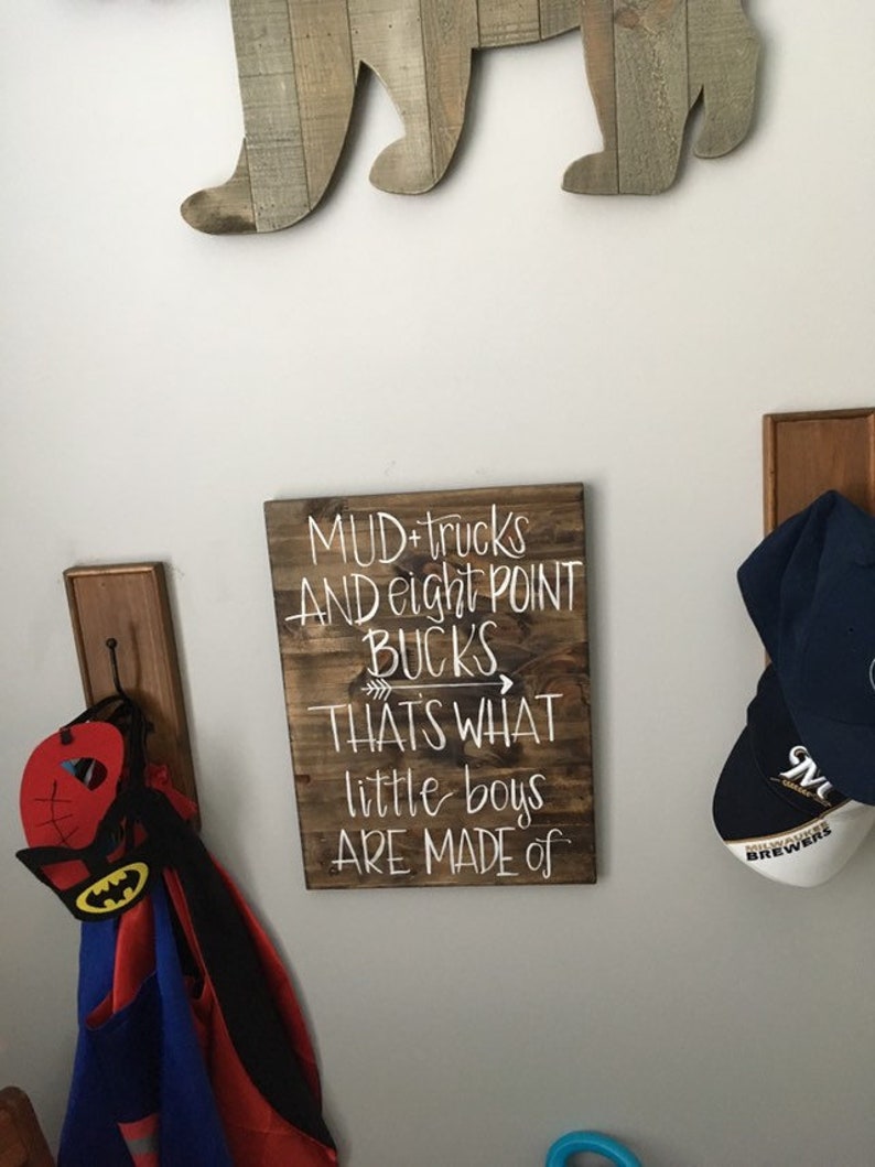 Little Boy Sign//Handpainted//12x16 | Etsy