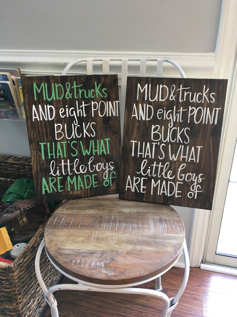 Little Boy Sign//Handpainted//12x16 | Etsy