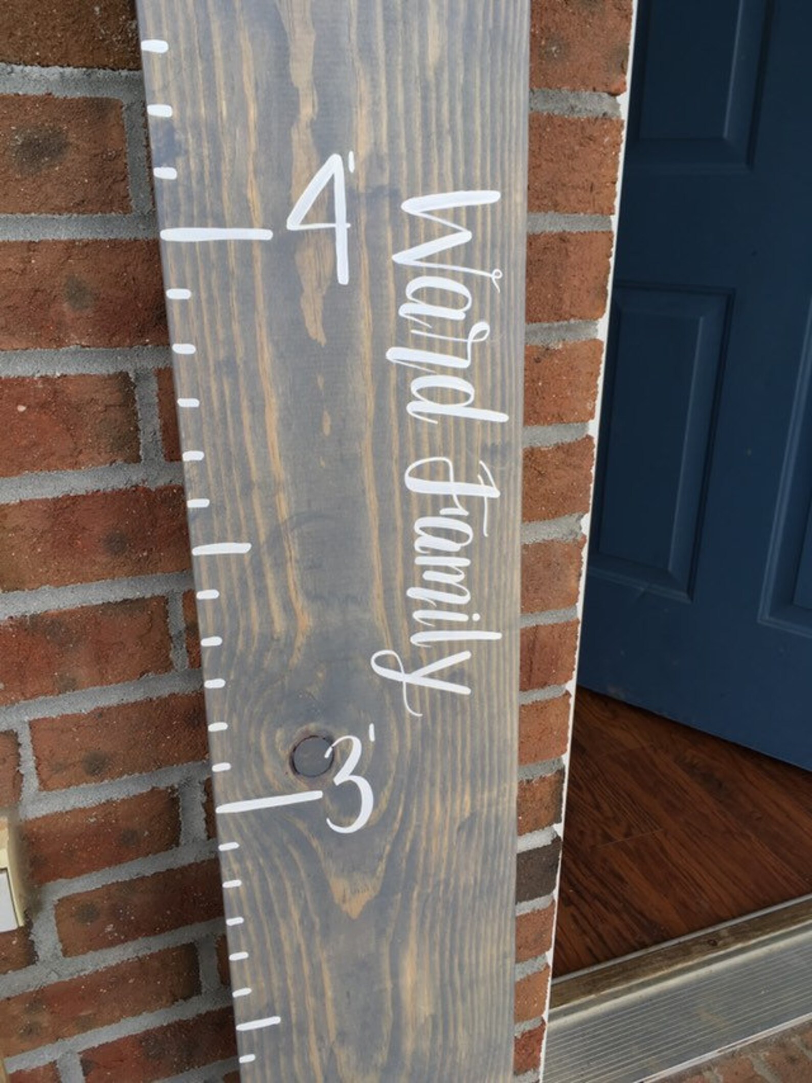 Custom Growth Chart//hand Painted//customized//6 Ft.//kids - Etsy