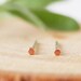 1mm 2mm Minimalist Tiny COPPER Dot Hexagon Sterling Silver Stud ...