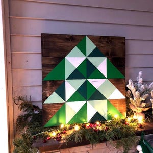 Christmas Tree Barn Quilt Pattern PDF Pattern o Tannenbaum - Etsy