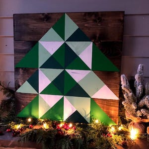 Christmas Tree Barn Quilt Pattern PDF Pattern o Tannenbaum - Etsy