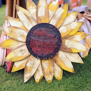 Wood Sunflower Pattern: PDF Tutorial DIY - Etsy