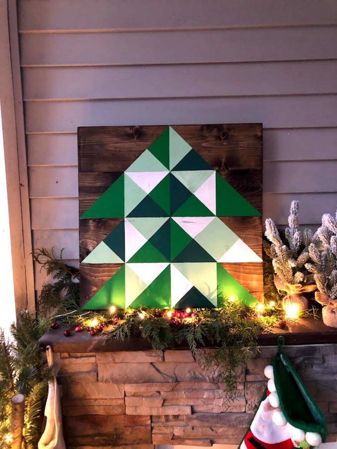 Christmas Tree Barn Quilt Pattern PDF Pattern o Tannenbaum - Etsy