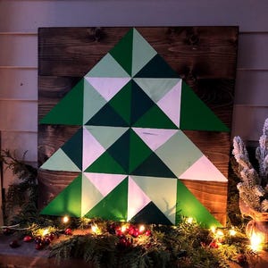 Christmas Tree Barn Quilt Pattern PDF Pattern o Tannenbaum - Etsy