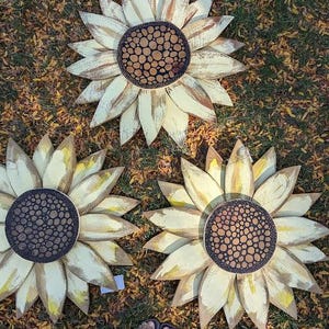 Wood Sunflower Pattern: PDF Tutorial DIY - Etsy