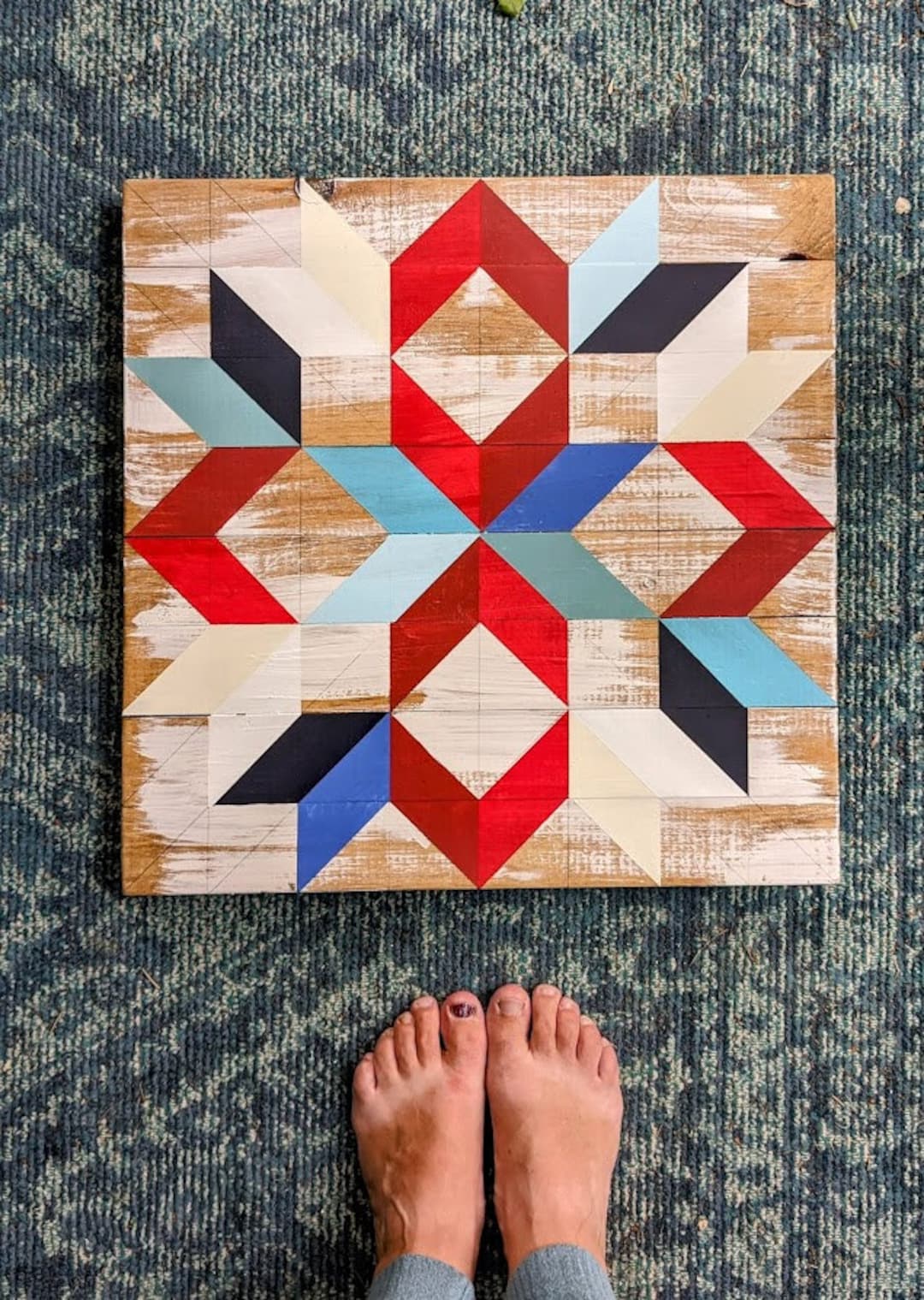 America Barn Quilt Pattern, Barn Quilt Pattern, Barn Quilt Instructions ...