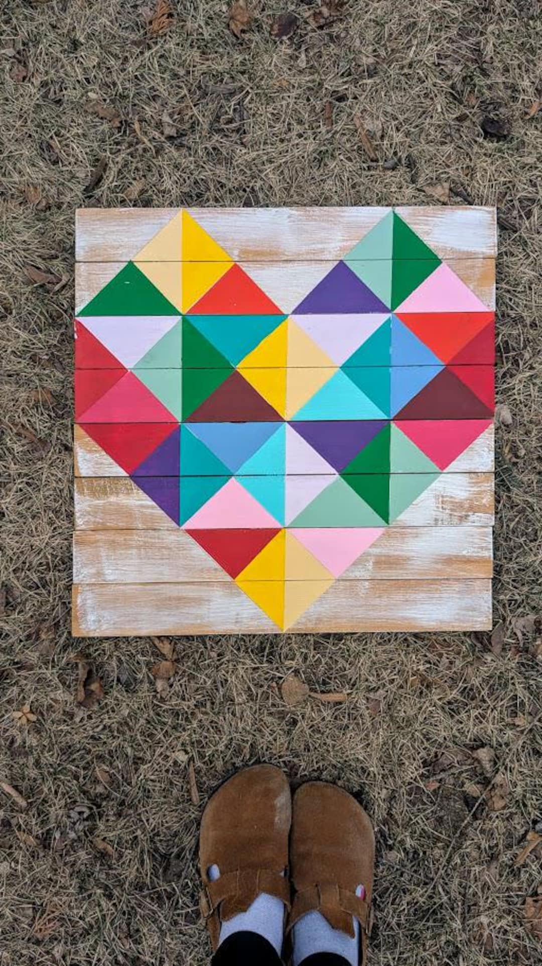 Colorful HEART Barn Quilt Pattern, Barn Quilt Pattern, Barn Quilt ...