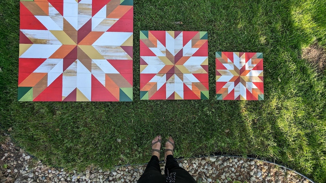 Fall Barn Quilt Pattern, Outdoor/indoor Decor (digital Download Pattern ...