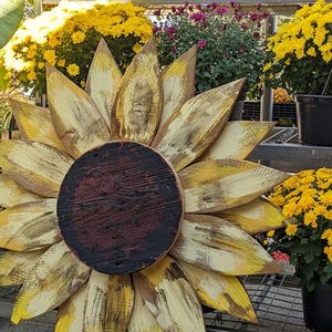 Wood Sunflower Pattern: PDF Tutorial DIY - Etsy