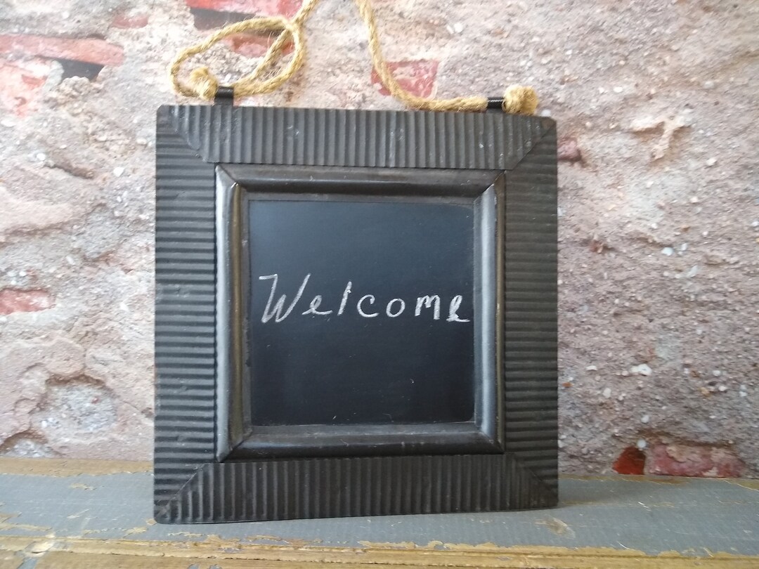 Farmhouse Chalkboard, Small Chalkboard, Tin Square, Message Board ...