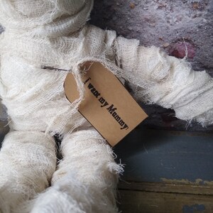 Mummy Halloween Decor I Want My Mummy Primitive Mummy - Etsy