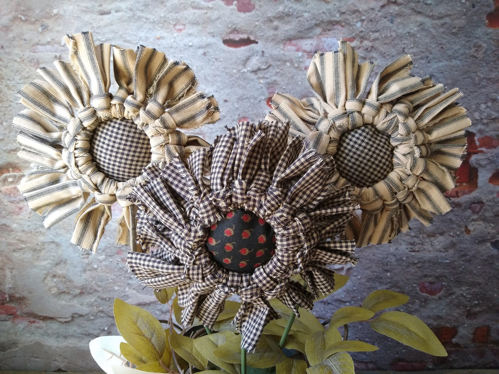 Primitive Sunflower Pokes Primitive Sunflowers Set of 3 - Etsy