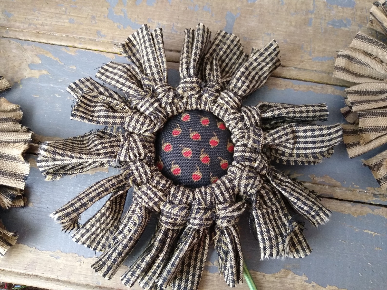 Primitive Sunflower Pokes Primitive Sunflowers Set of 3 - Etsy