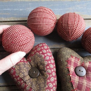 Hearts and Rag Balls, Valentine's Day Decor, Valentine's Day Bowl ...