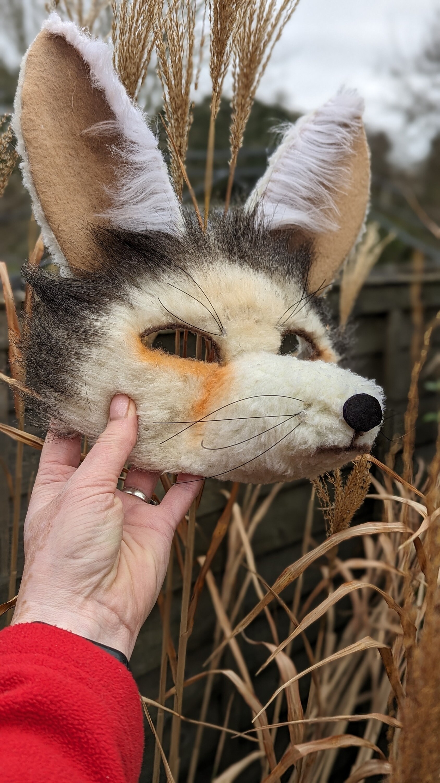 Handmade Unique Fennec Fox Mask Fur Animal Therian - Etsy