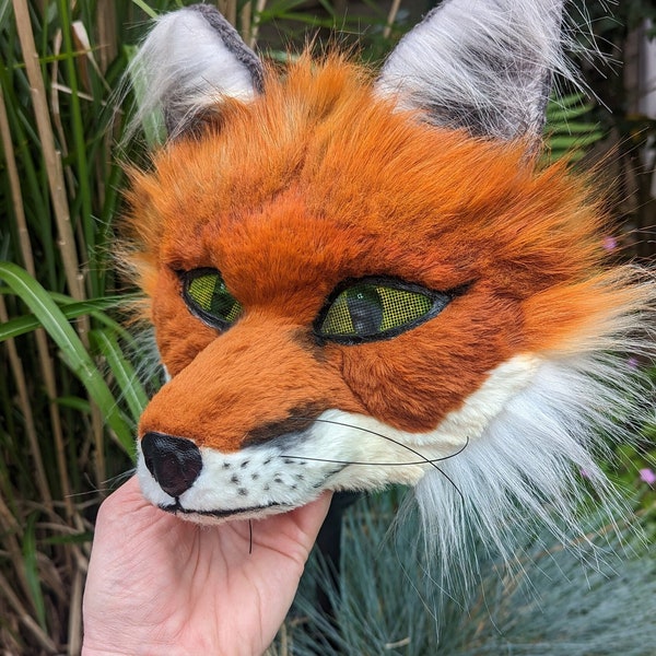 Red Fox Mask - Etsy