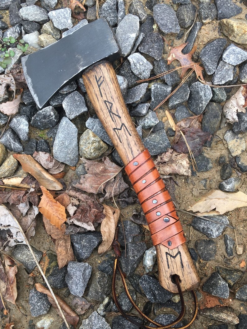 Viking Woodsman Hatchet Norse Rune Axe - Etsy