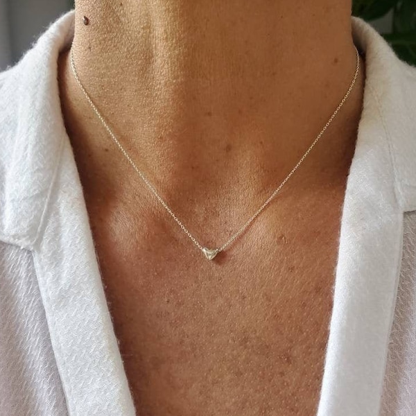 Dainty Silver Necklace - Etsy