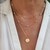 Sparkly Y Necklace With Gemstone, Sterling Silver, 14k Gold Fill, Bezel ...