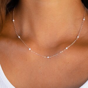 Double Necklace Set, Set of 2, Pearl, Gold, Silver, Two Necklaces ...