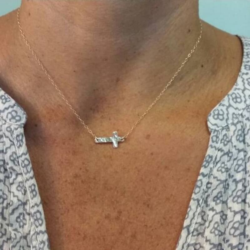 Sideways Cross - Etsy