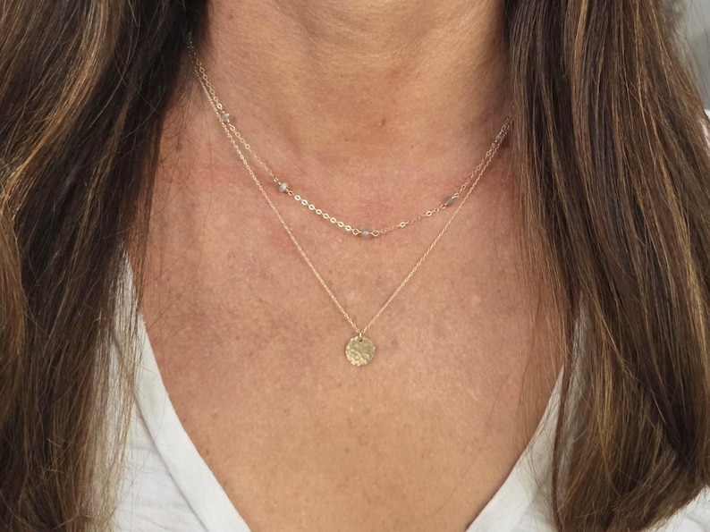 Double Necklace Set, Set of 2, Pearl, Gold, Silver, Two Necklaces ...