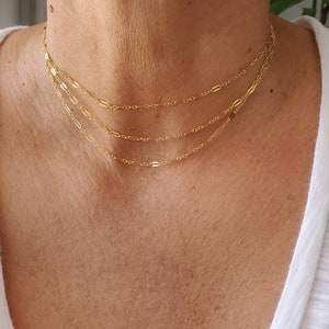Double Necklace Set, Set of 2, Gold, Silver, Two Necklaces, Layering ...