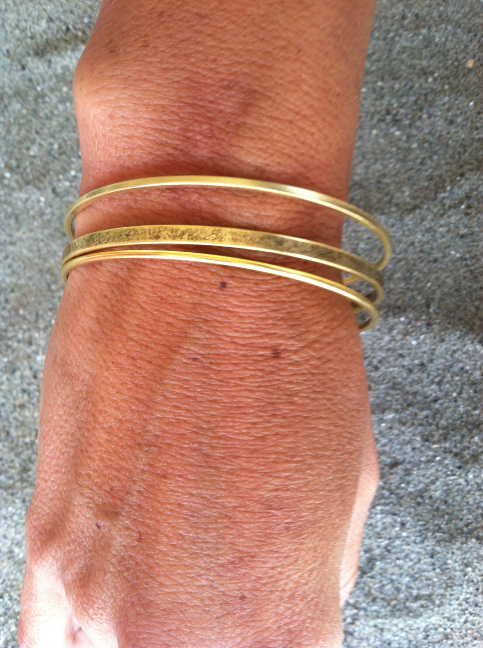 Gold Bangle Bracelet Set of 3 - Etsy
