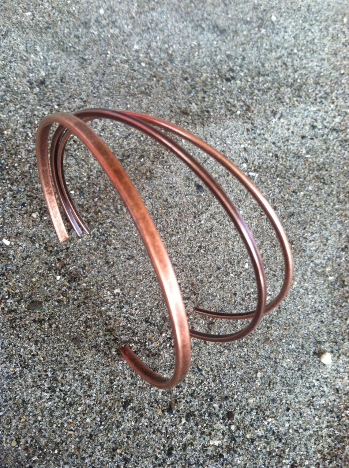 Silver Copper 24k Gold Bangle Bracelet Set of 3 Stacking - Etsy