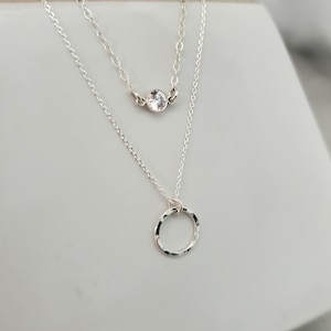 Double Necklace Set, Set of 2, Gold, Silver, Two Necklaces, Layering ...