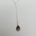 Sparkly Y Necklace With Gemstone, Sterling Silver, 14k Gold Fill, Bezel ...