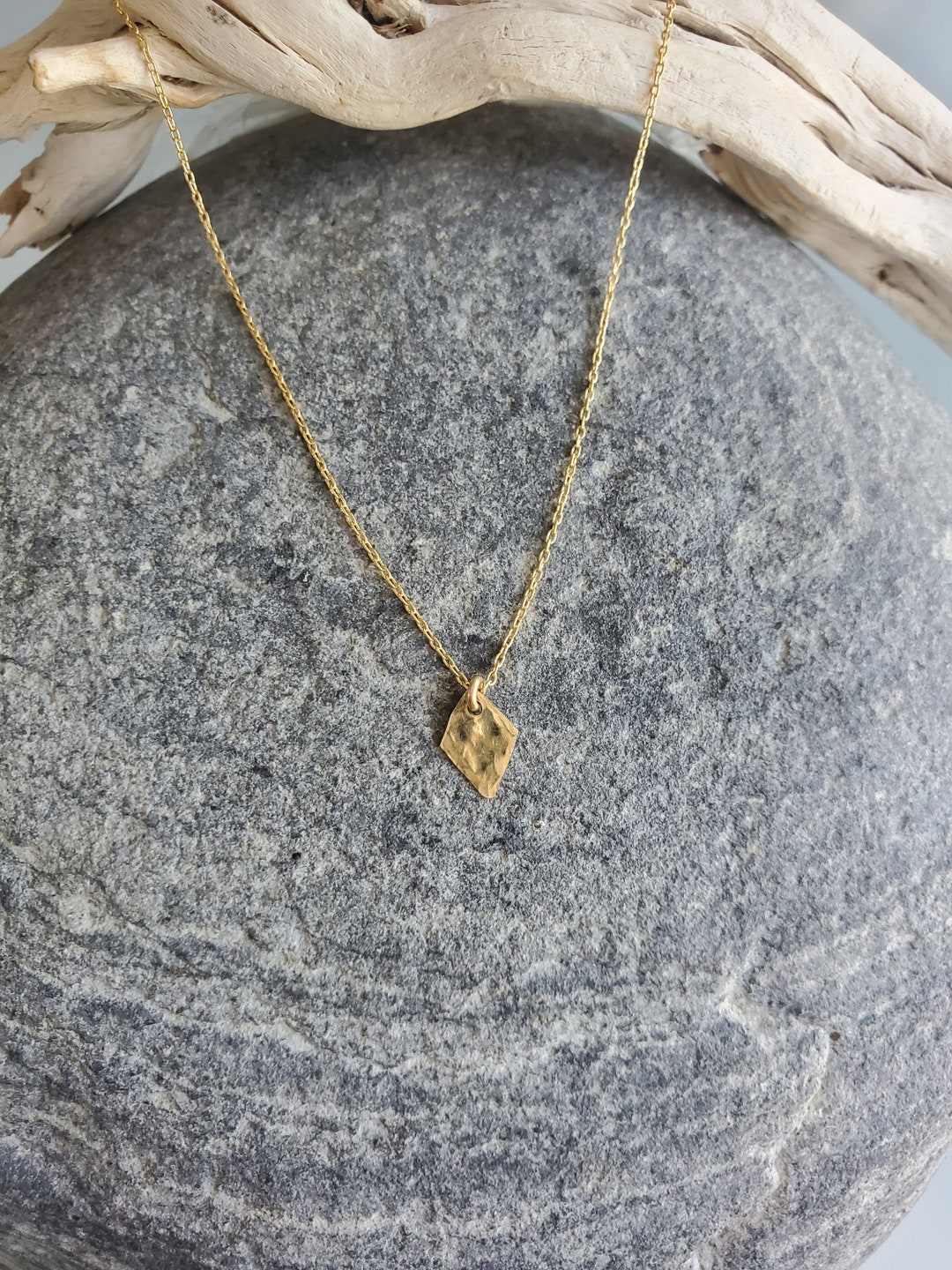Tiny Diamond Necklace, Gold, Or, Silver, Necklace, Diamond Charm, Tiny ...