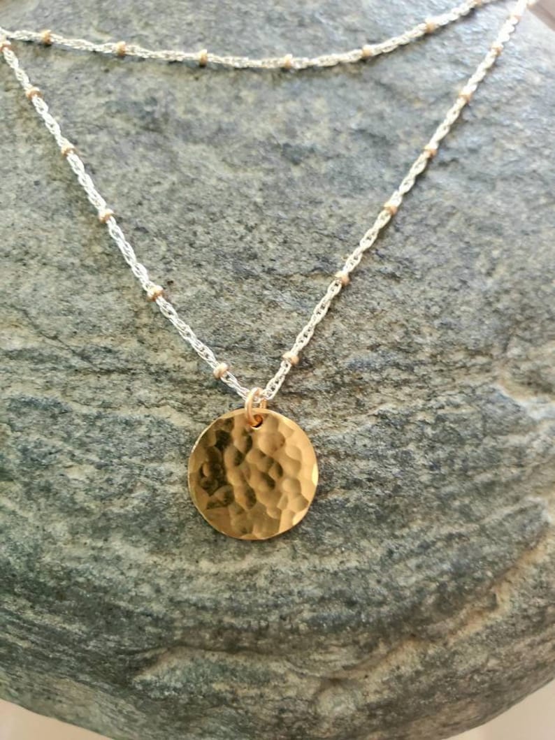 Double Necklace Set, Set of 2, Gold and Silver, Mixed Metal, Two ...