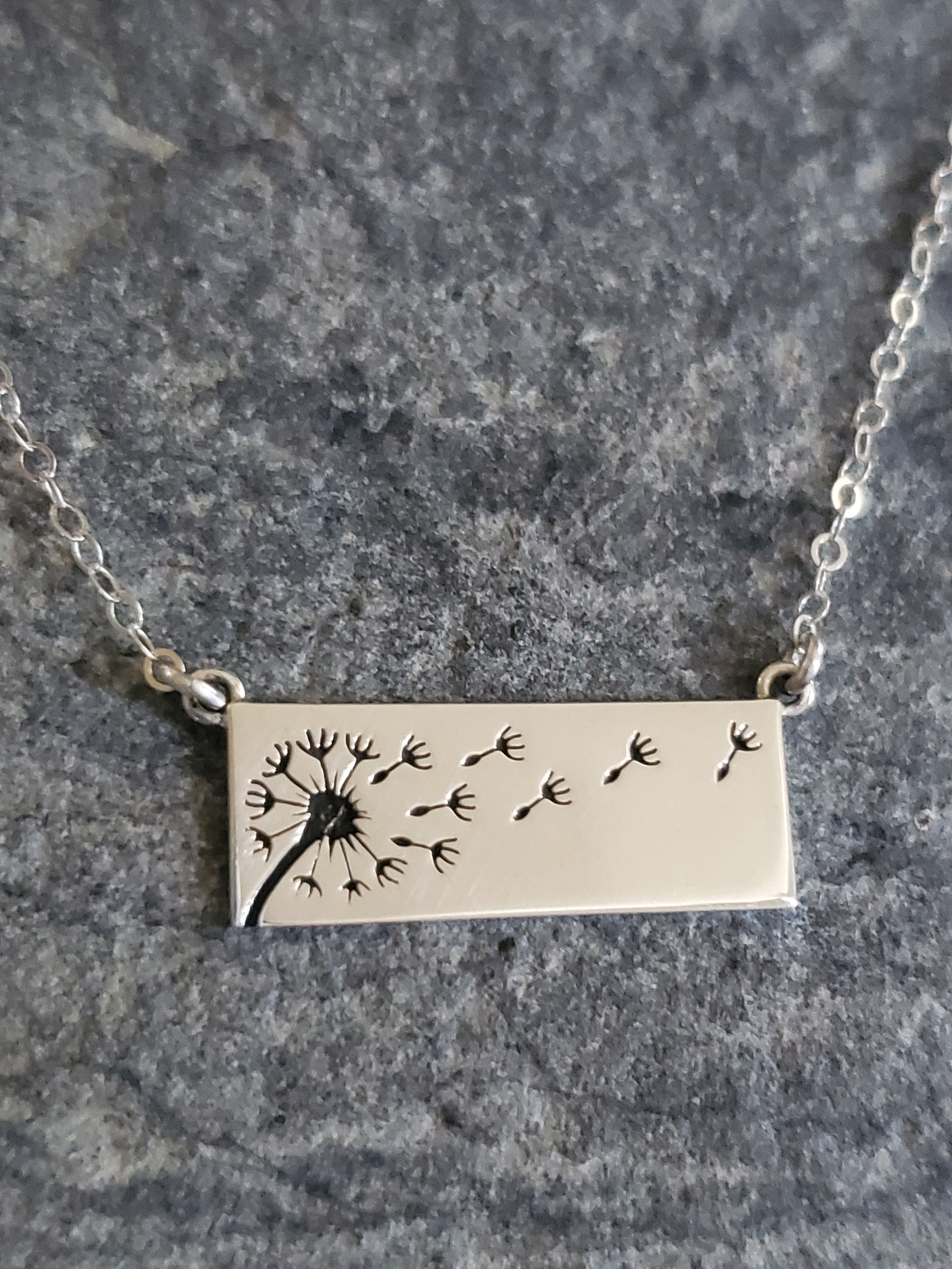 Sterling Dandelion Necklace Set Mother Necklace Daughter | Etsy