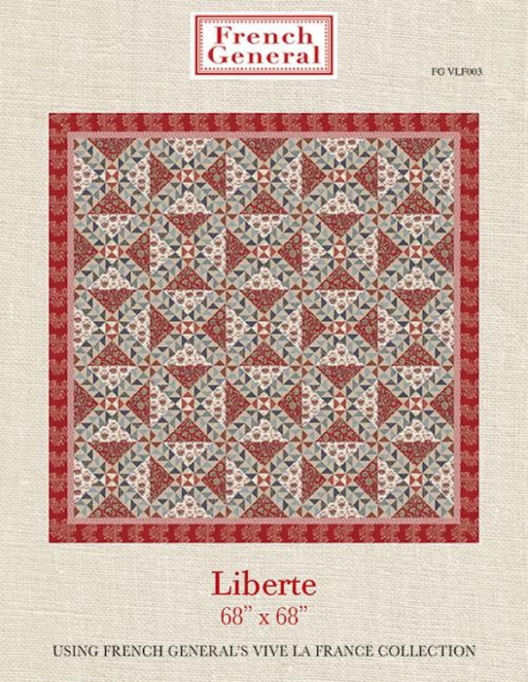 Liberte Quilt Pattern by French General - Etsy