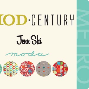 Mod Century, Ruby, by Jenn Ski for Moda Fabrics - Etsy