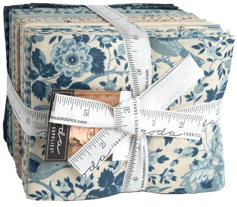 Bleu De France Fat Quarter Bundle by French General for Moda - Etsy