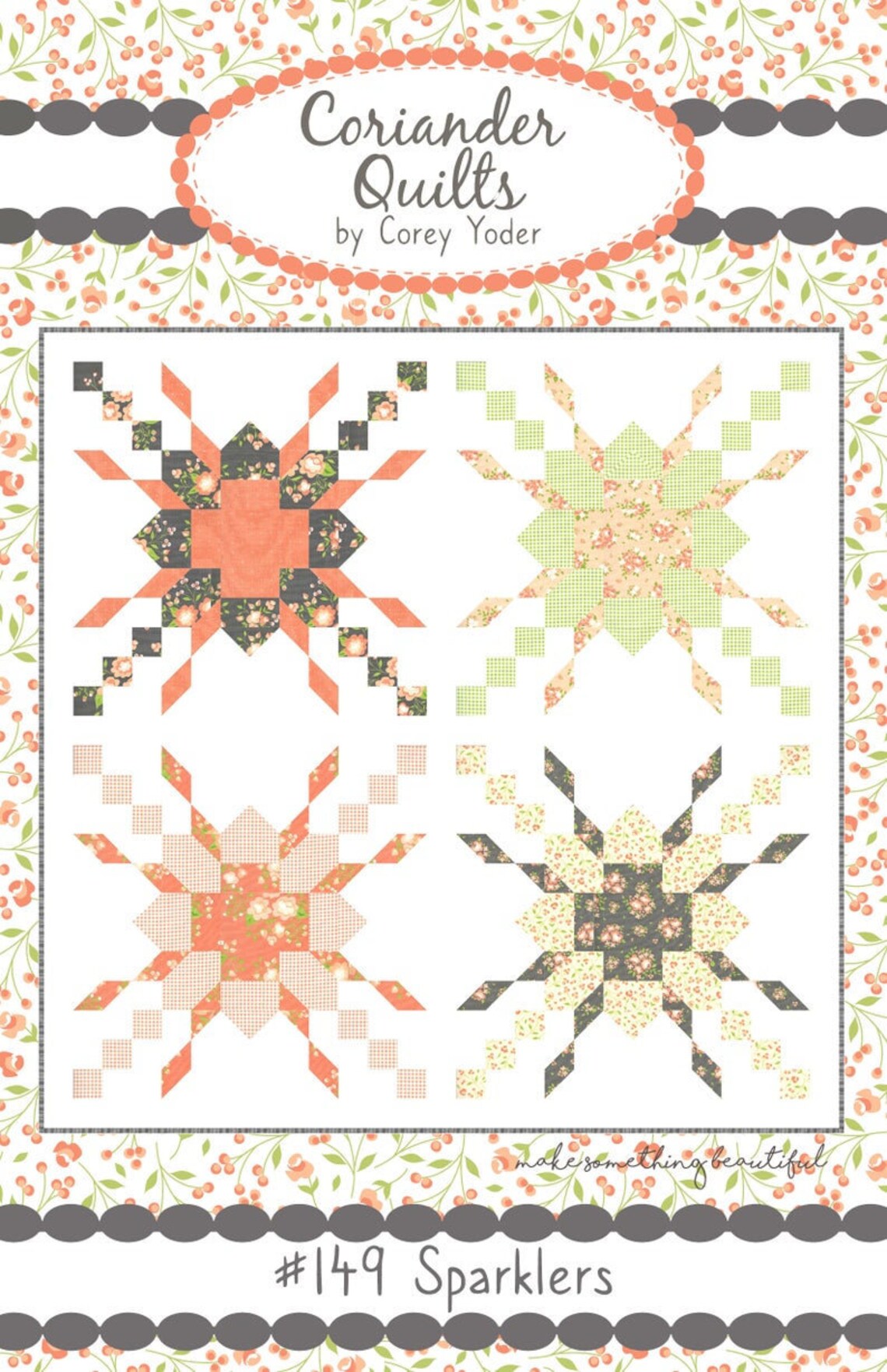 Sparklers Quilt Pattern by Corey Yoder for Coriander Quilts - Etsy