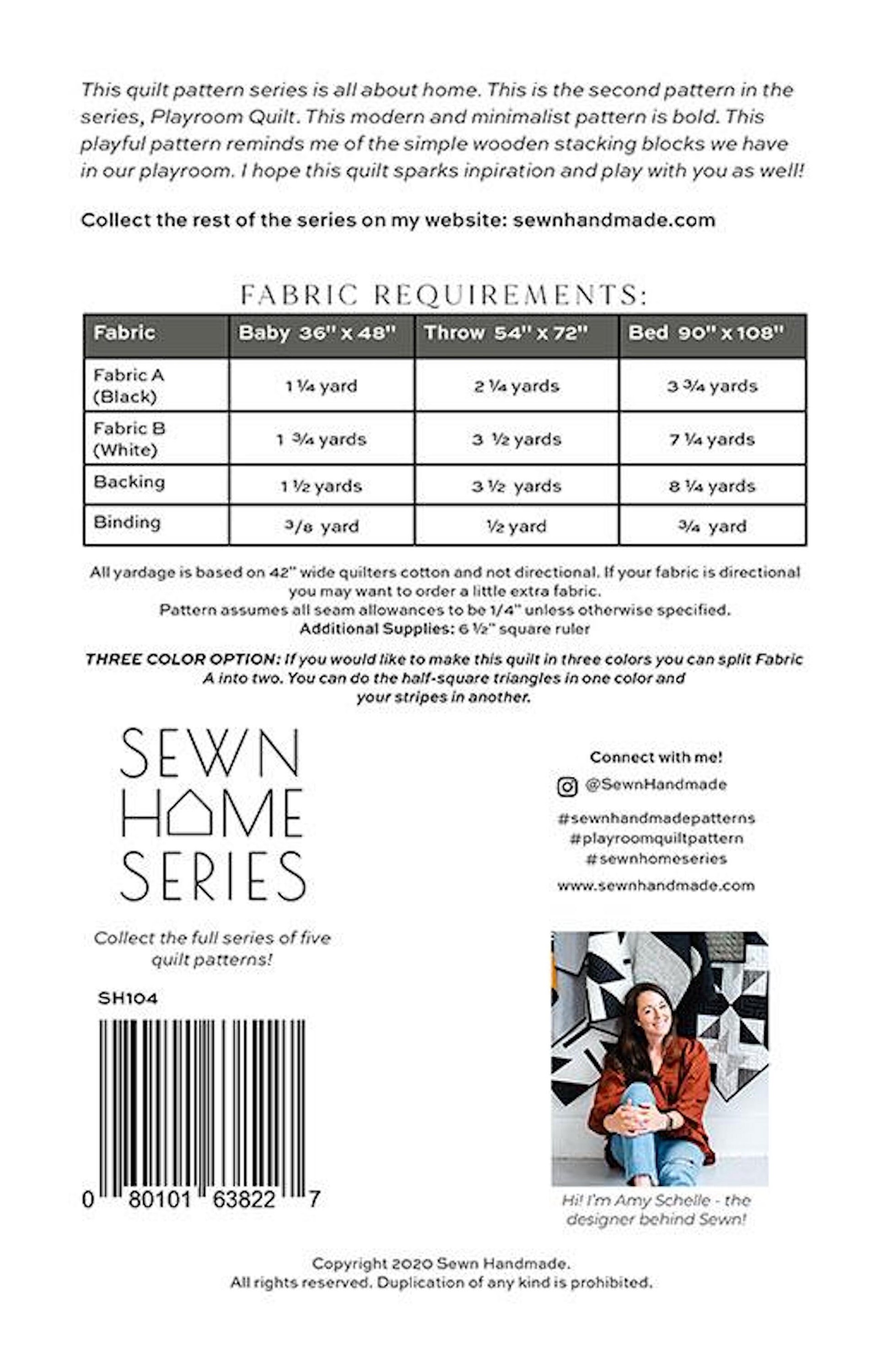 Playroom Quilt Pattern by Sewn Handmade - Etsy