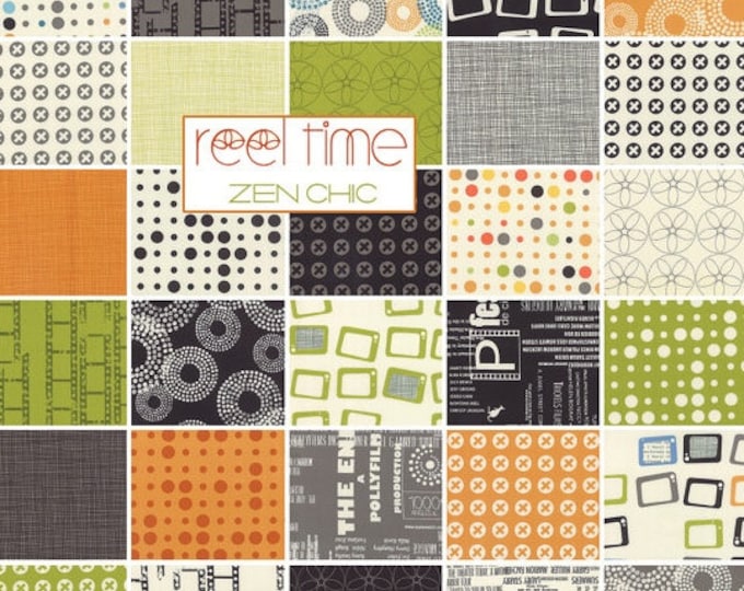 Reel Time Layer Cake by Zen Chic for Moda Fabrics, 10" Squares - Etsy