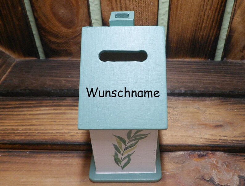Money Box House Monkey With Name 10x10x5cm - Etsy