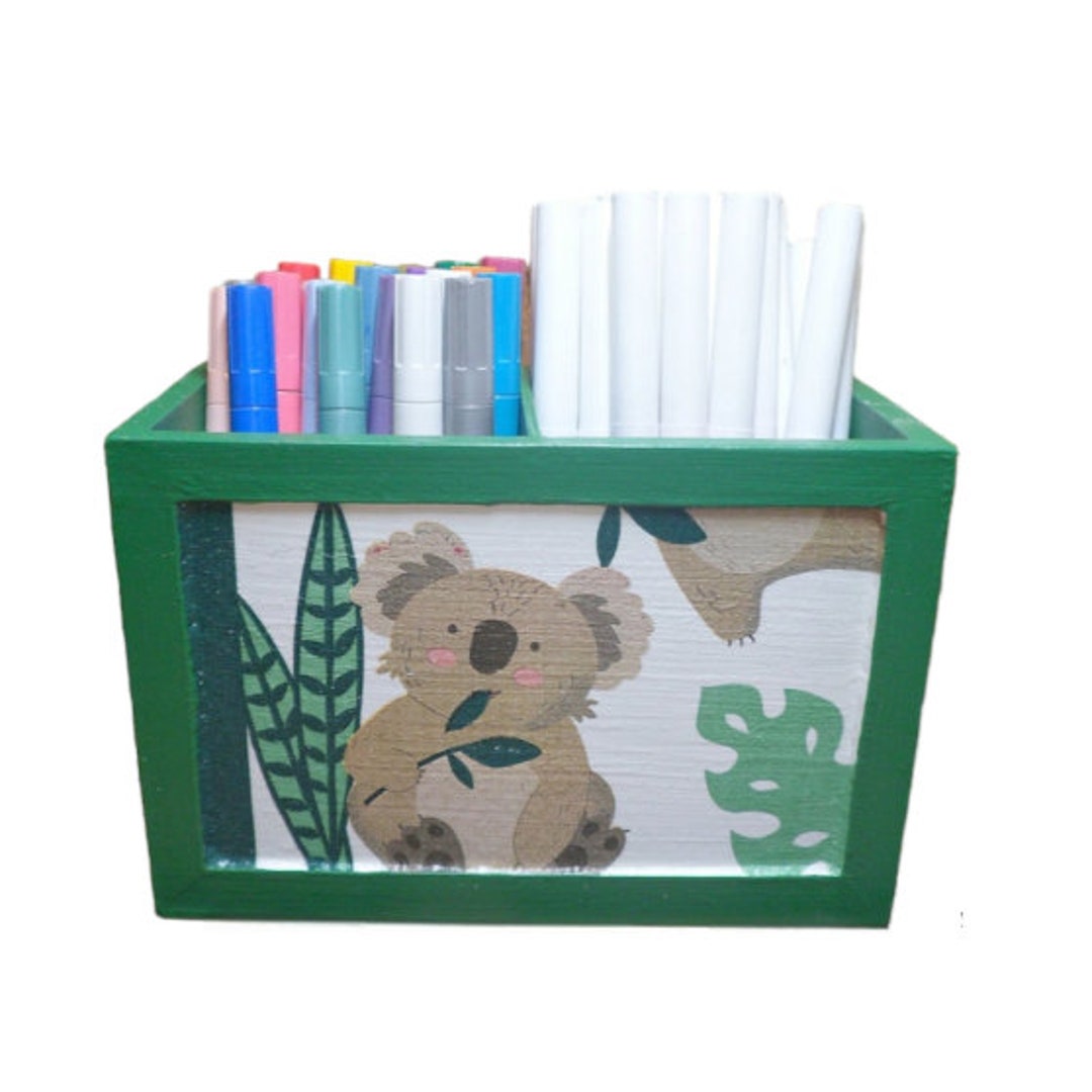 Wooden Pencil Box With Koalas - Etsy