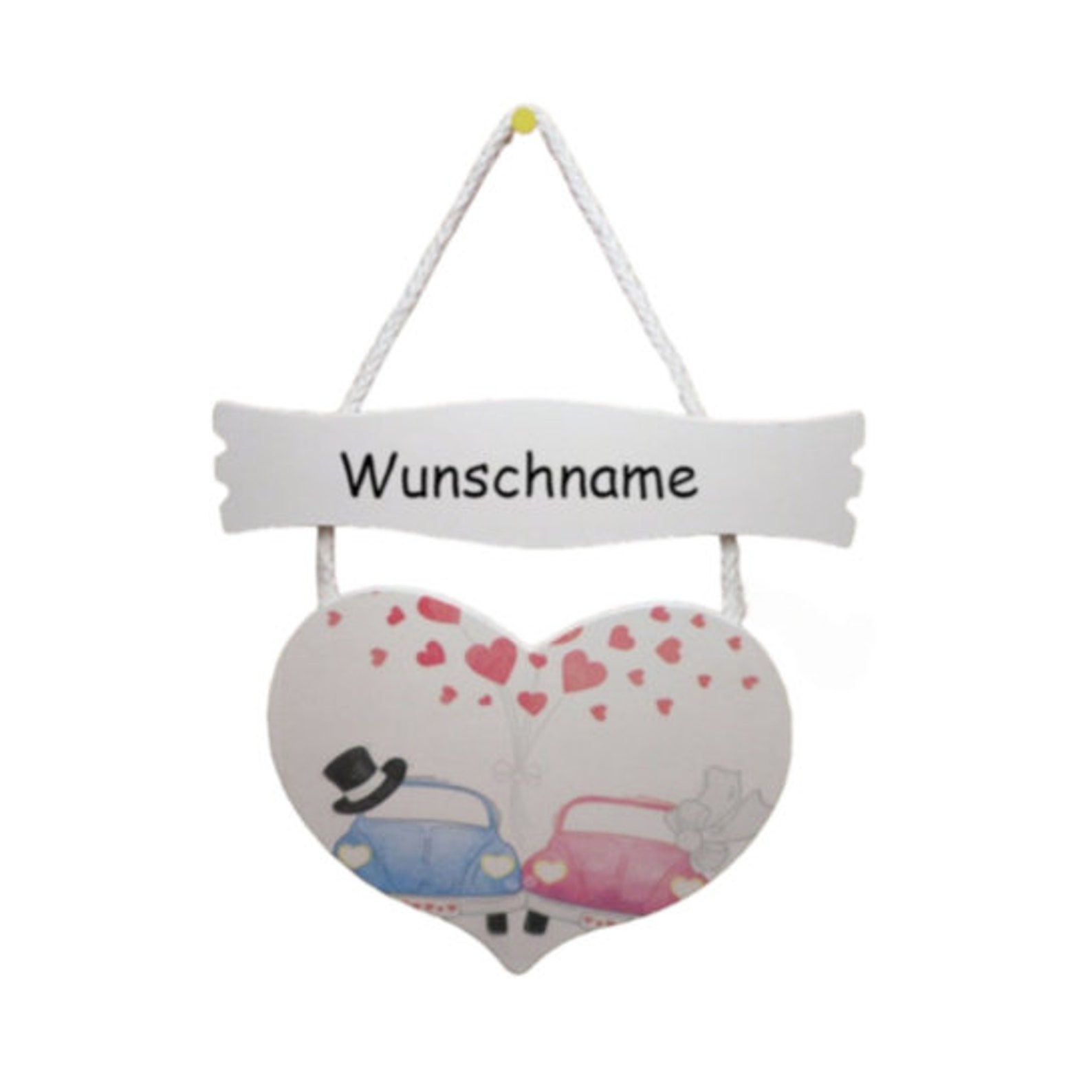 Wooden Heart Wedding Sign Personalized With the Names of the Bride and ...
