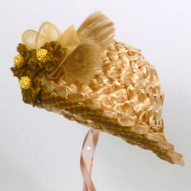 Doll or Teddy Bear Straw Hat Hand Made Vintage Woven | Etsy