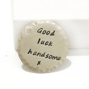 Good Luck Handsome, Custom Golf Ball Marker, Personalized Golf Gift for ...
