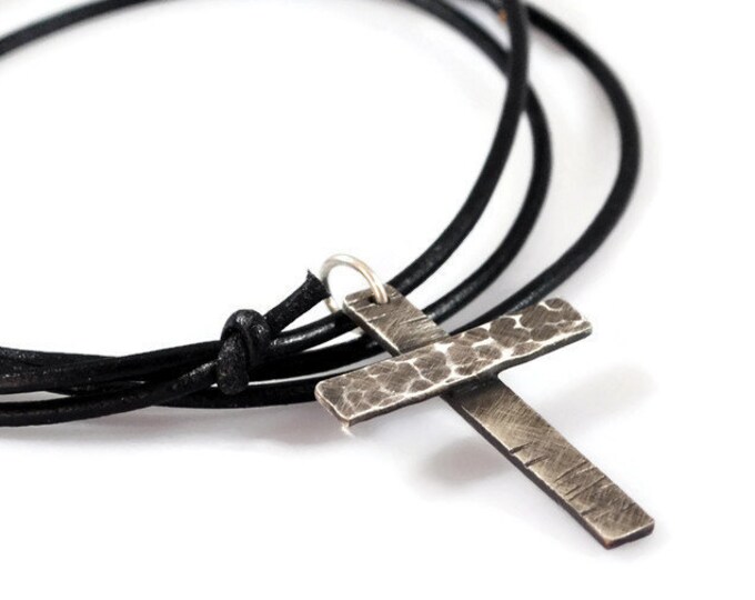 Engraved Cross Necklace Custom Cross Necklace Personalized - Etsy