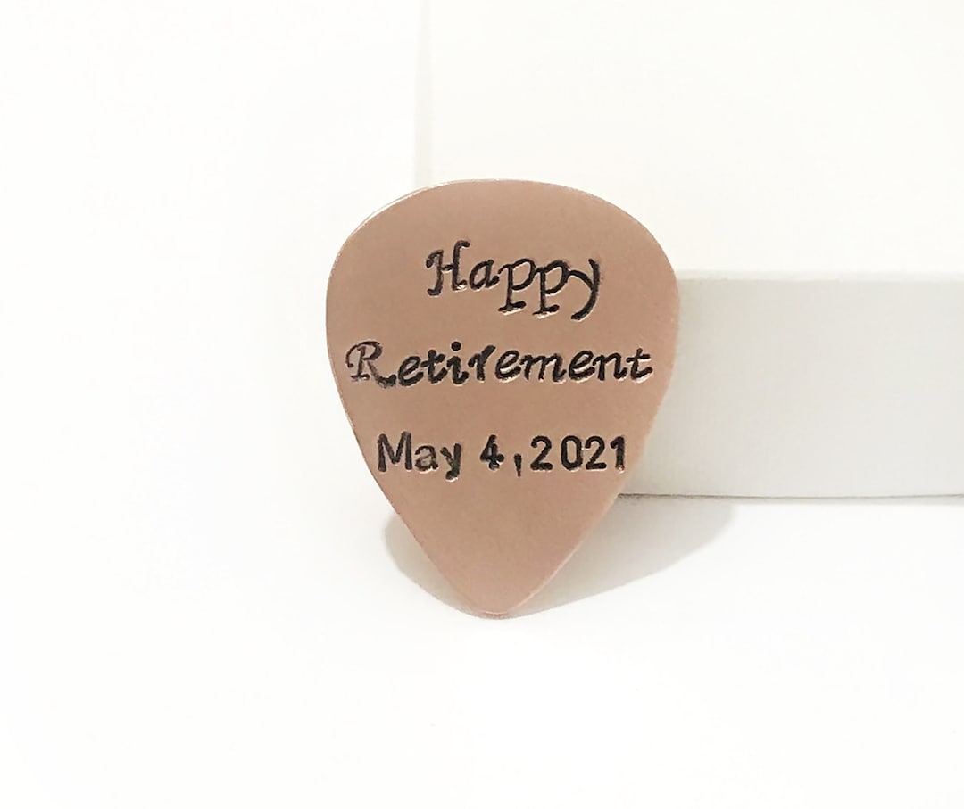 RETIREMENT GIFT for Men Boss - Custom Guitar Pick - Customized Guitar ...