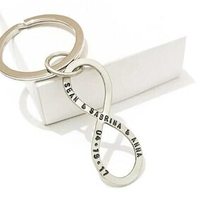 Infinity Symbol Keychain - Male Birthday Gift - Personalized Couples ...