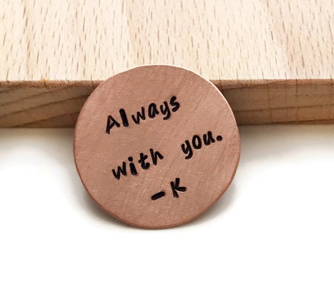 LONG DISTANCE GIFT - Copper Pocket Coin - Love Token - Memorial Coin ...